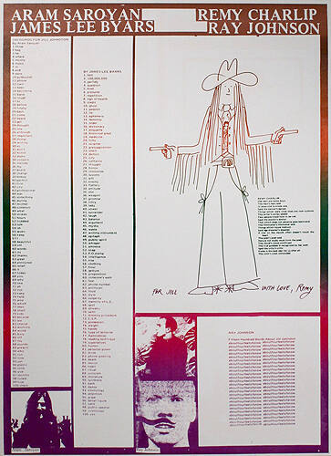 Aram Saroyan, James Lee Byars, Remy Charlip and Ray Johnson – Works ...