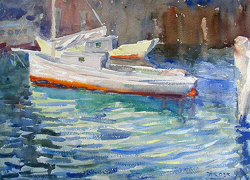 Sailboat on Dock – Works – eMuseum